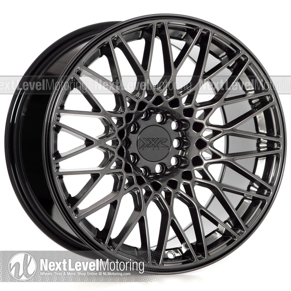 XXR Wheels: 553 17x9.25 5x100|5x114.3 Chromium Black Rims et36