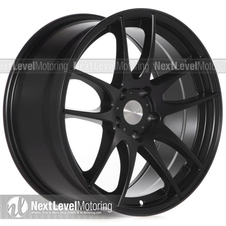 AVID.1 Wheels: AV-32 18x8.5 5x114.3 Flat Black Rims et35