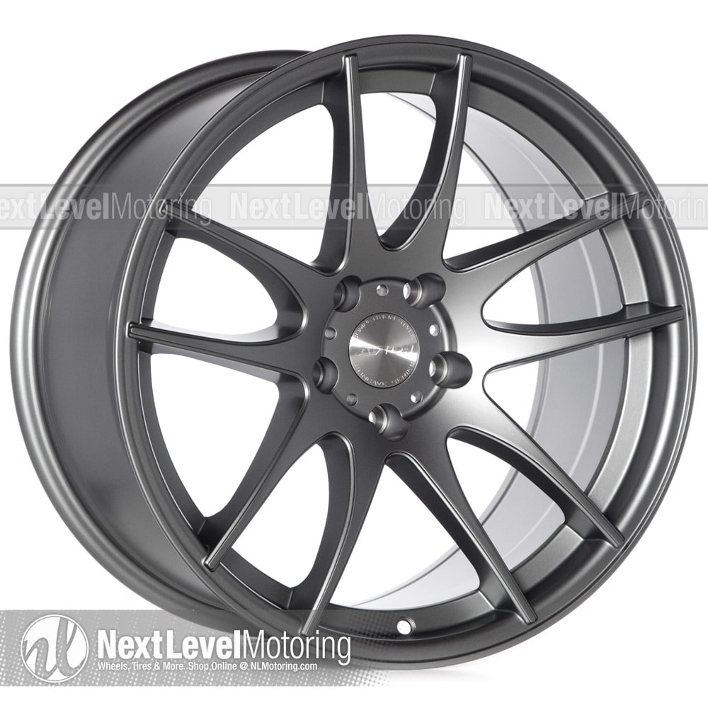 AVID.1 Wheels: AV-32 18x9.5 5x114.3 Gun Metal Rims et35