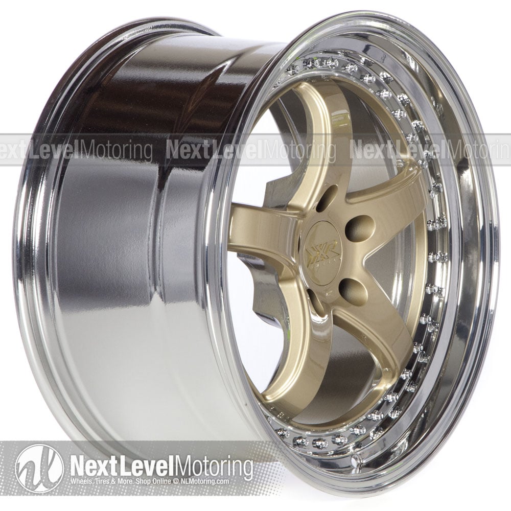 XXR Wheels: 565 18x9.5 5x114.3 Hyper Gold Rims et38