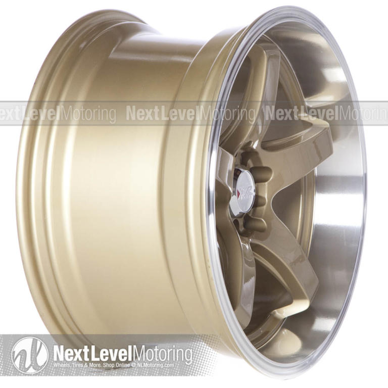 XXR Wheels: 555 18x8.5 5x100|5x114.3 Hyper Gold Rims et35