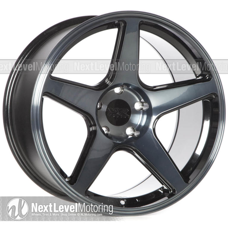 XXR Wheels: 575 18x9.5 5x100 Phantom Black Rims et35