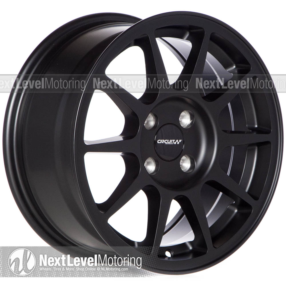 Circuit Performance Wheels: CP23 15x7 4x100 Flat Black Rims et35