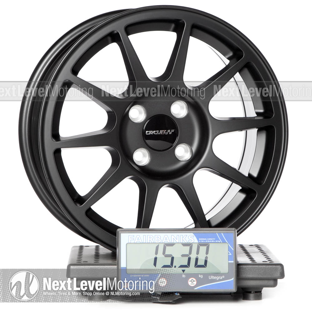 Circuit Performance Wheels: CP23 15x7 4x100 Flat Black Rims et35