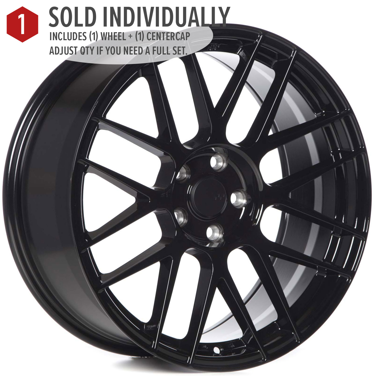 Circuit Performance Wheels: CP31 18x8 5x114.3 Full Gloss Black Rims et40